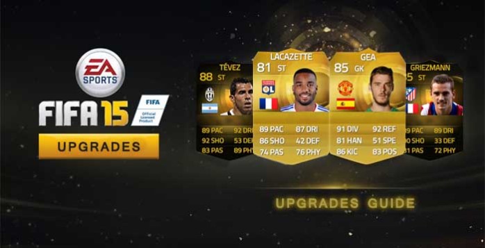 Guía para FIFA 15 Ultimate Team Upgrades / Mejoras